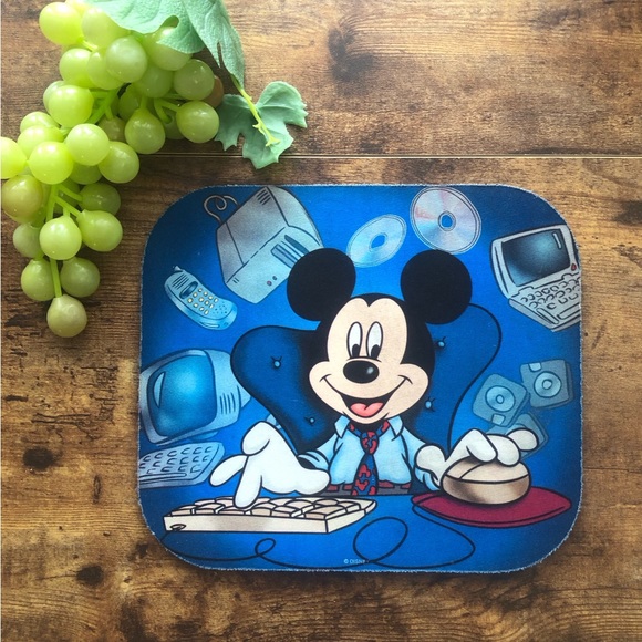 Disney | Office | Disney Mickey Mouse Computer Mouse Pad Vintage 9s ...